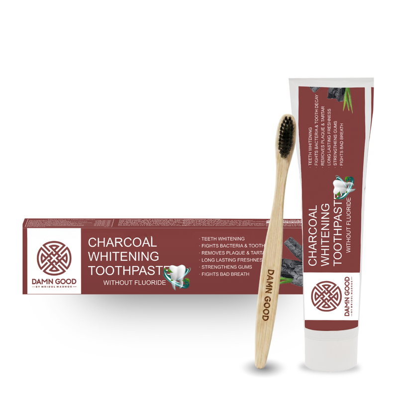 DamnGood Charcoal Herbal Tooth Paste For Teeth Whitening – Mridul ...
