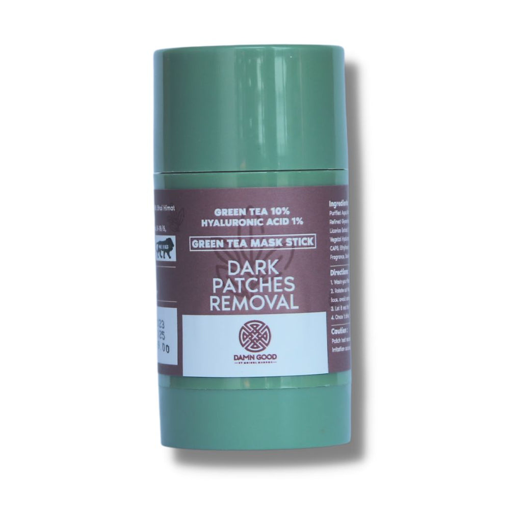 DamnGood Dark Patches Removal-Green Tea Mask Stick- 40 gm (For Deep Cl
