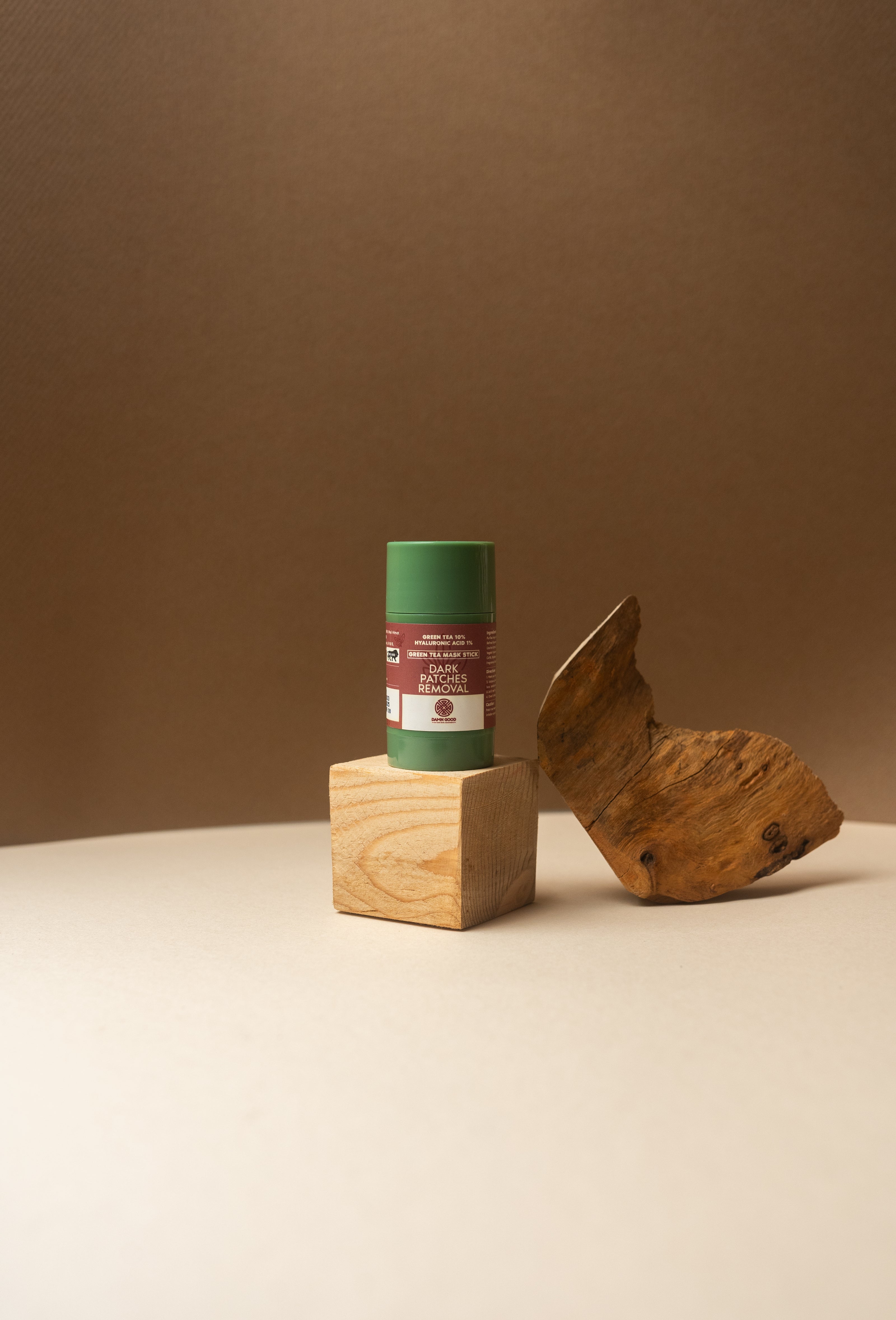 DamnGood Dark Patches Removal-Green Tea Mask Stick- 40 gm (For Deep Cl ...