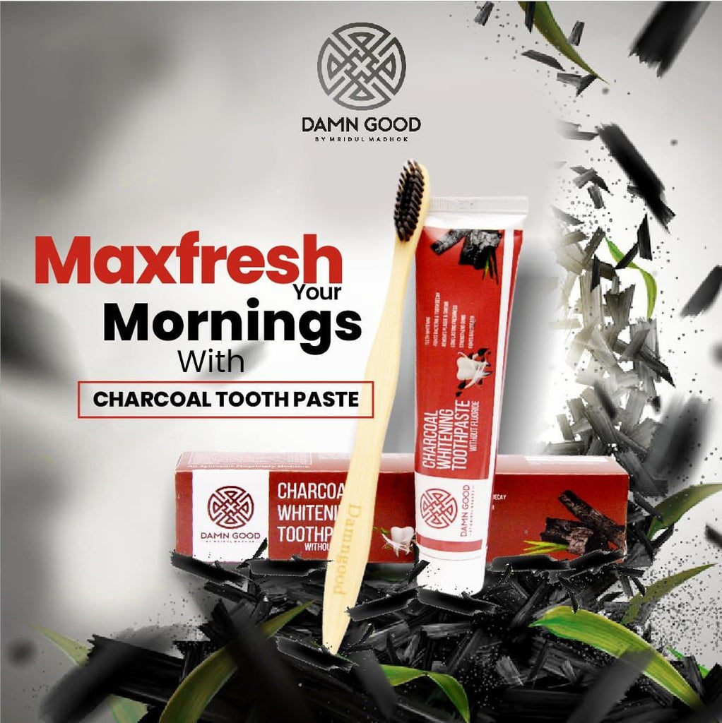 DamnGood Charcoal Herbal Tooth Paste For Teeth Whitening