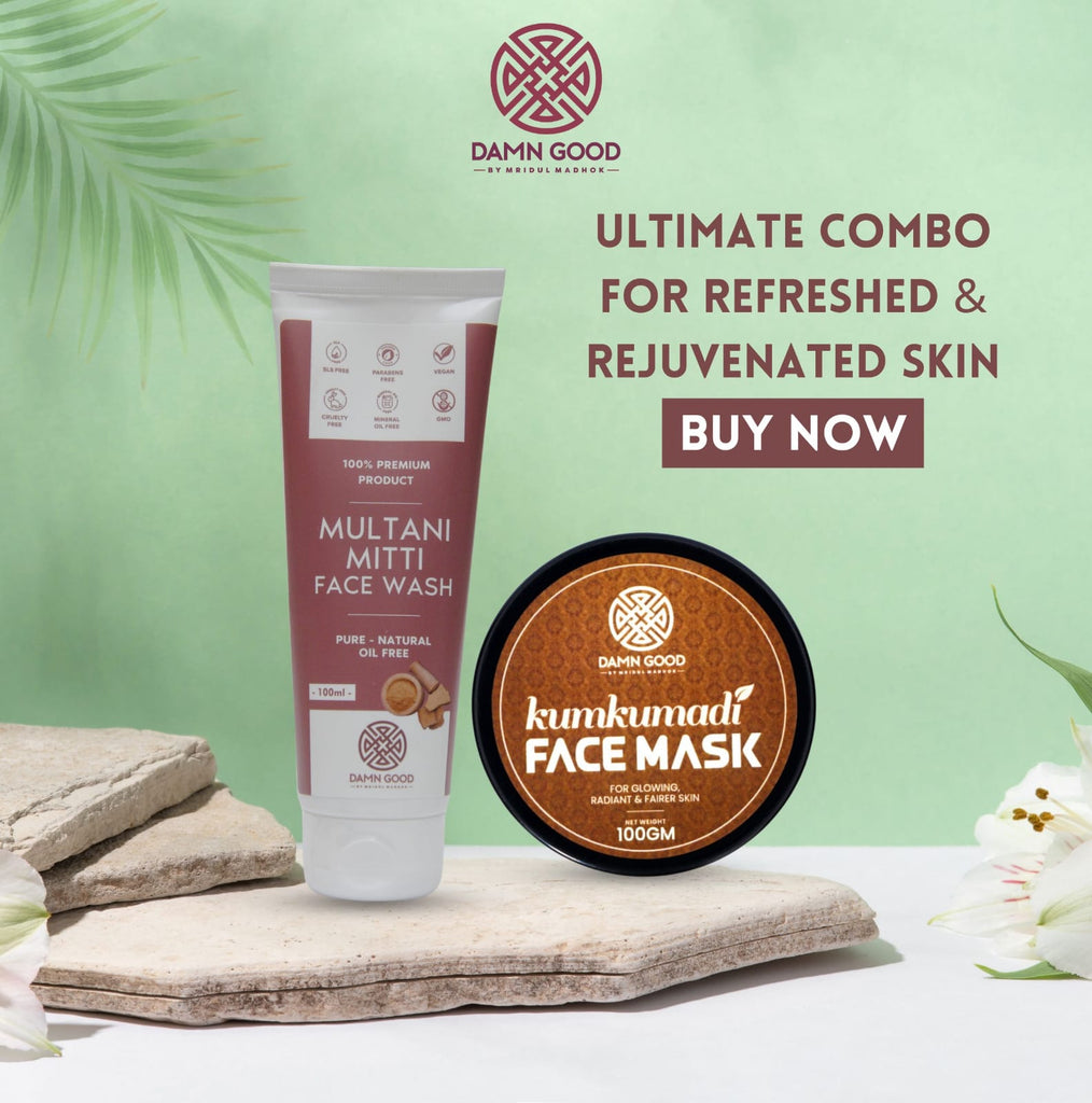 DamnGood Kumkumadi Face Mask and Multani Mitti Facewash