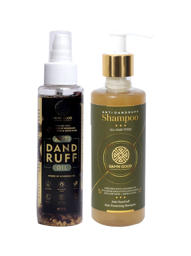 Damngood Dandruff Kit : Anti Dandruff Shampoo & Dandruff Oil-SLS & PAR